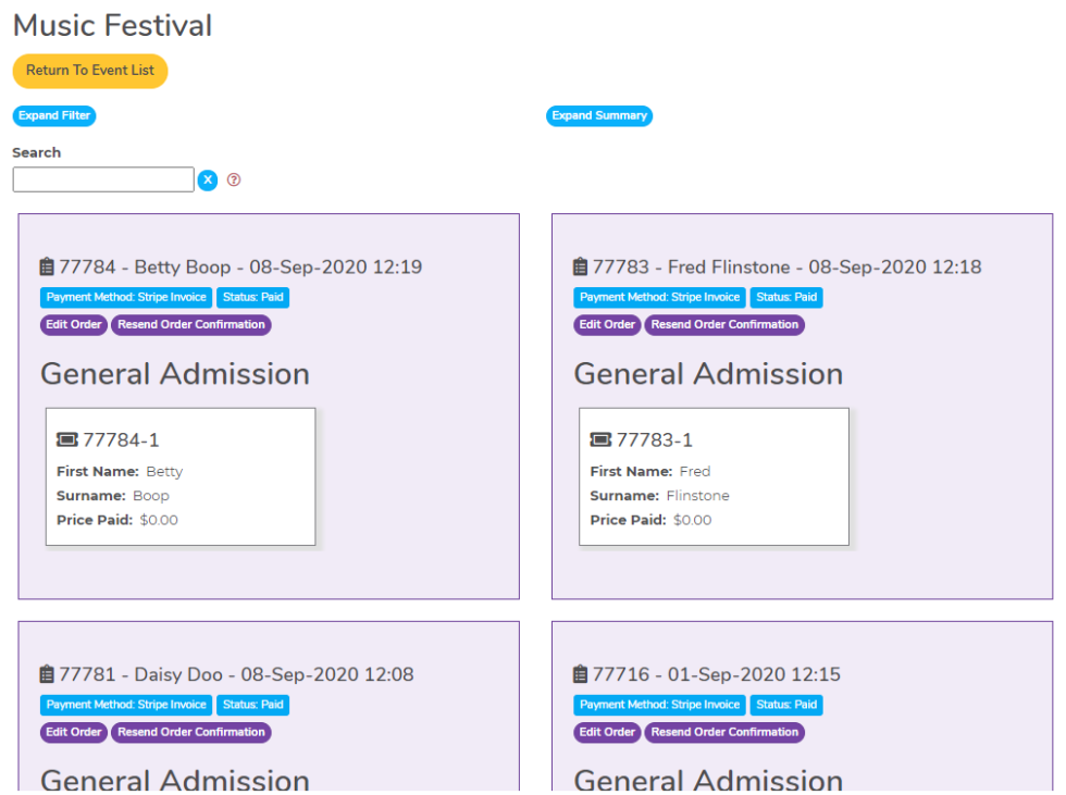 Manage Event - Tickets.org.au