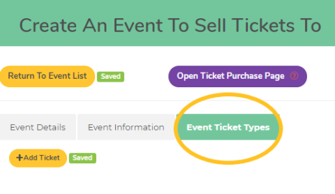 Event Ticket Types - Tickets.org.au
