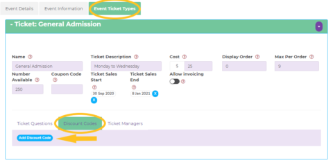 Codes Explained - Tickets.org.au